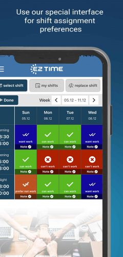 Application - Eztime - איזי טיים